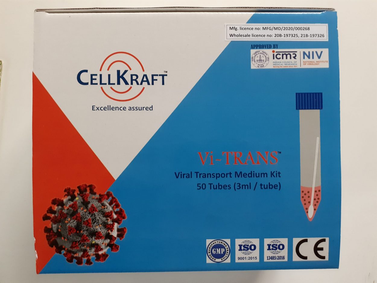 Vi-Trans : Viral Transport Medium Kit - CELLKRAFT BIOTECH PVT. LTD.
